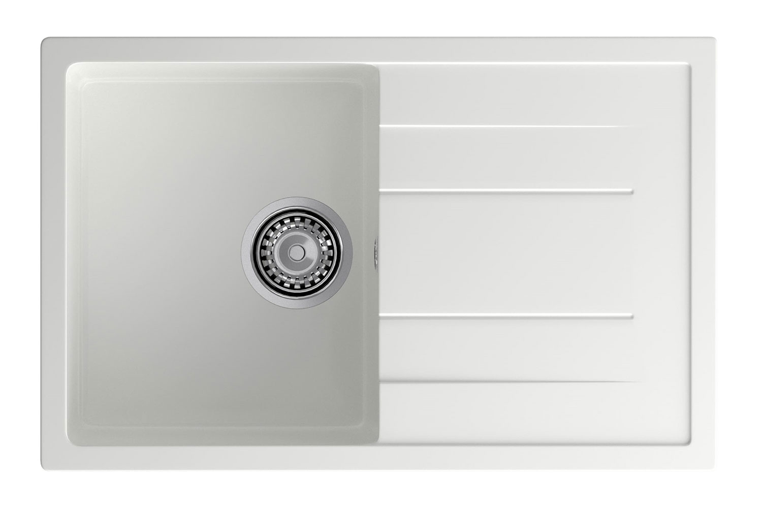 Мойка врезная с крылом GRANFEST Quadro GF-Q-780L 77х49.5х20 см - купить ...