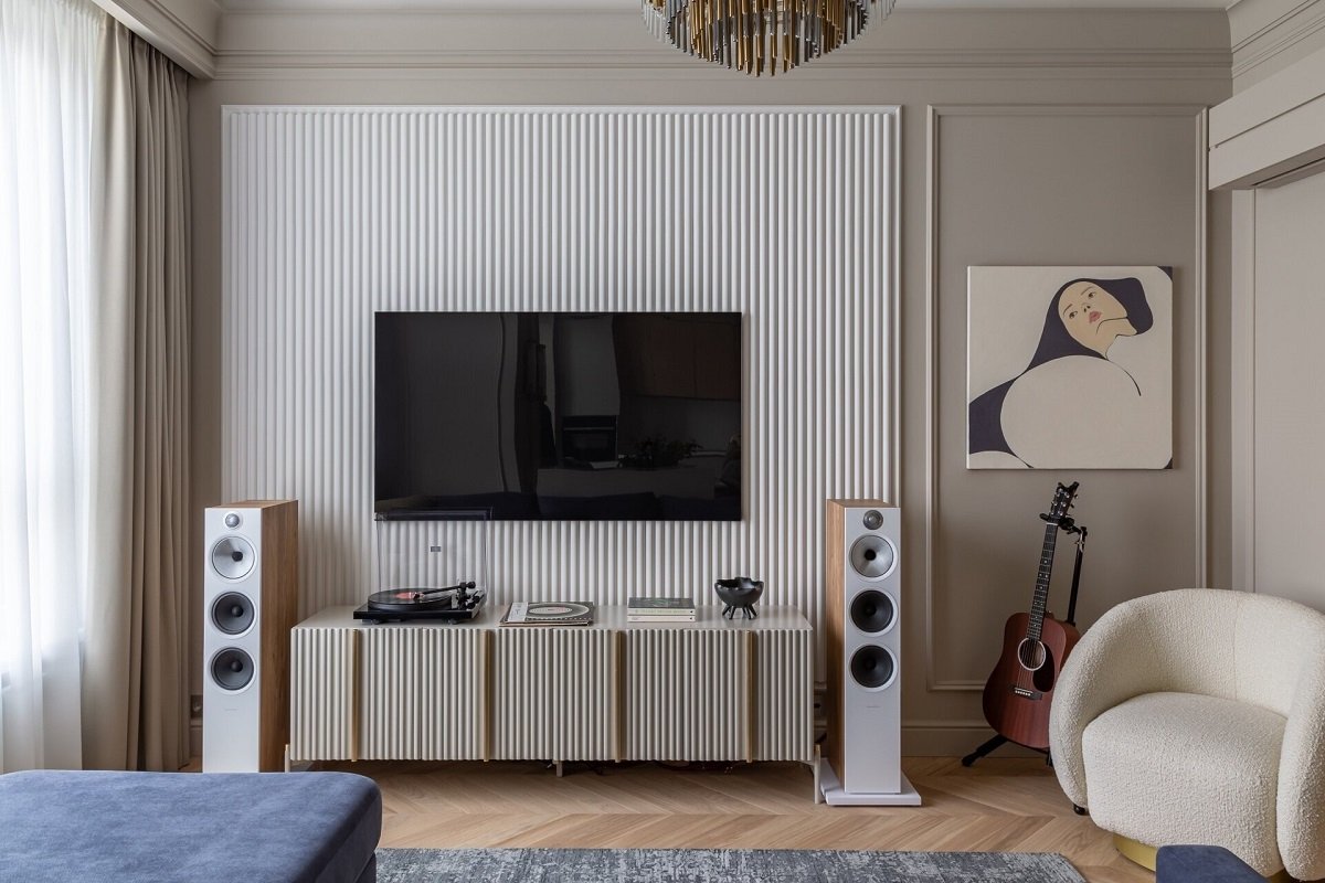 Стена за телевизором | Drs27.ru